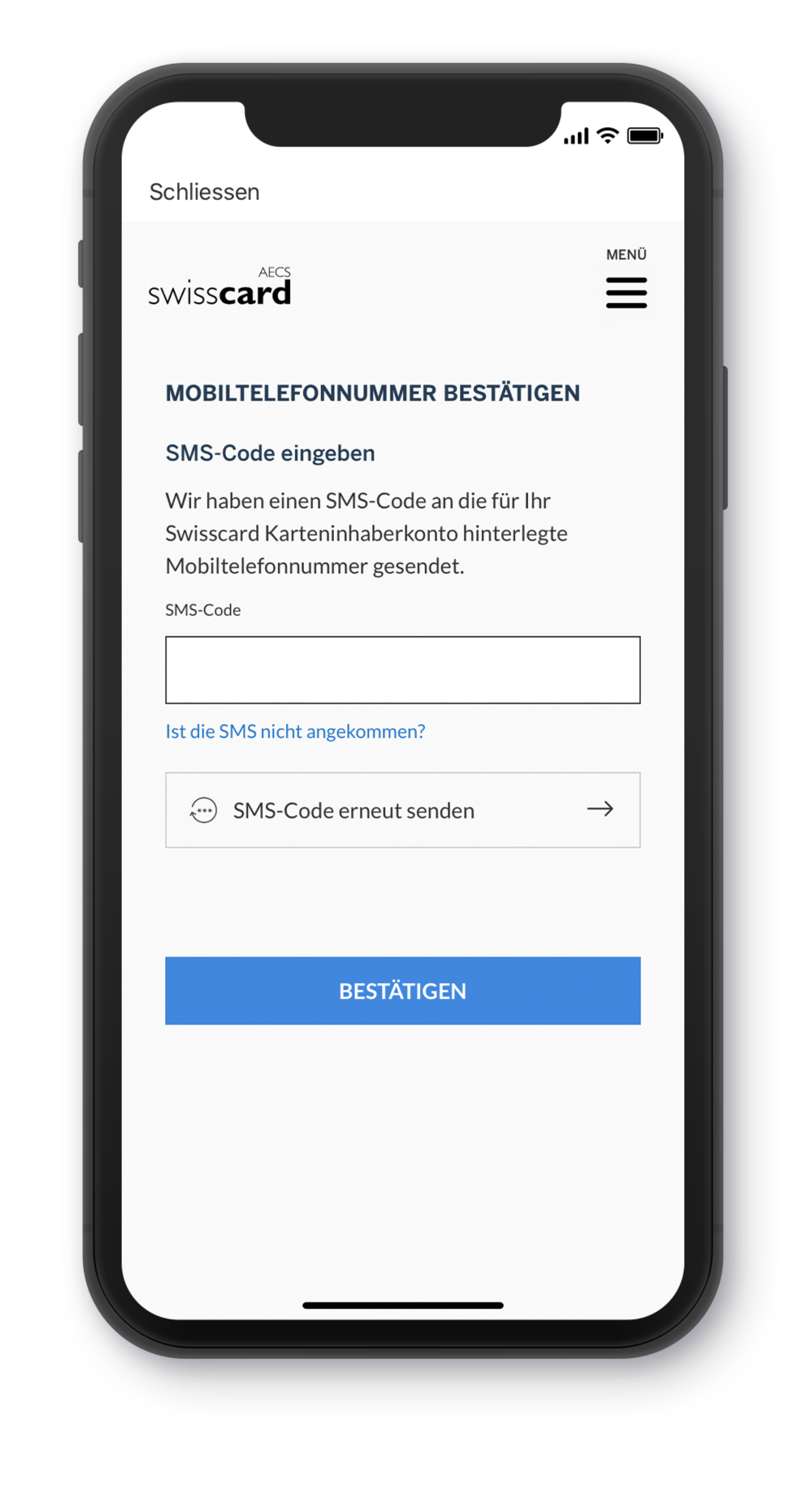 Swisscard App register | Help-Center | Swisscard AECS
