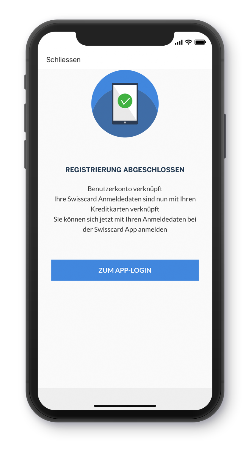 Swisscard App registrieren | Hilfe-Center | Swisscard AECS